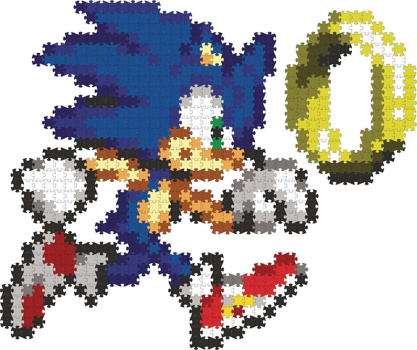 Sonic The Hedgehog Jixelz Remix Sonic and Coin Puzzle (750 Pieces ...