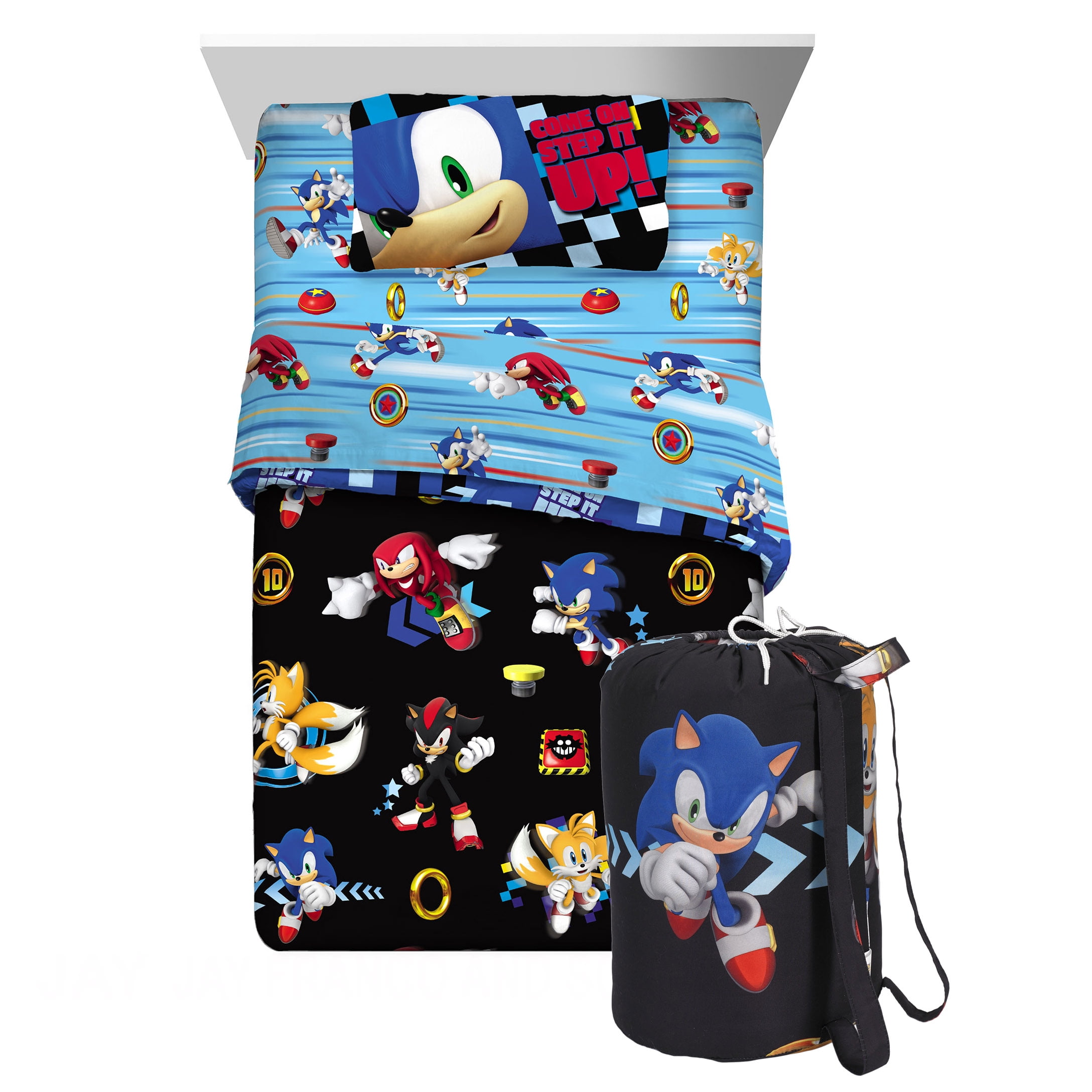 Brandclub - Sonic The Hedgehog Kids Twin Bed in a Bag, Comforter Sheet ...