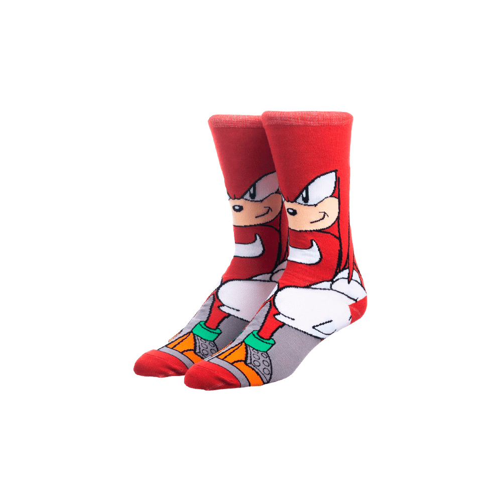 Sonic The Hedgehog Knuckles Athletic Casual Crew Socks for Men ...