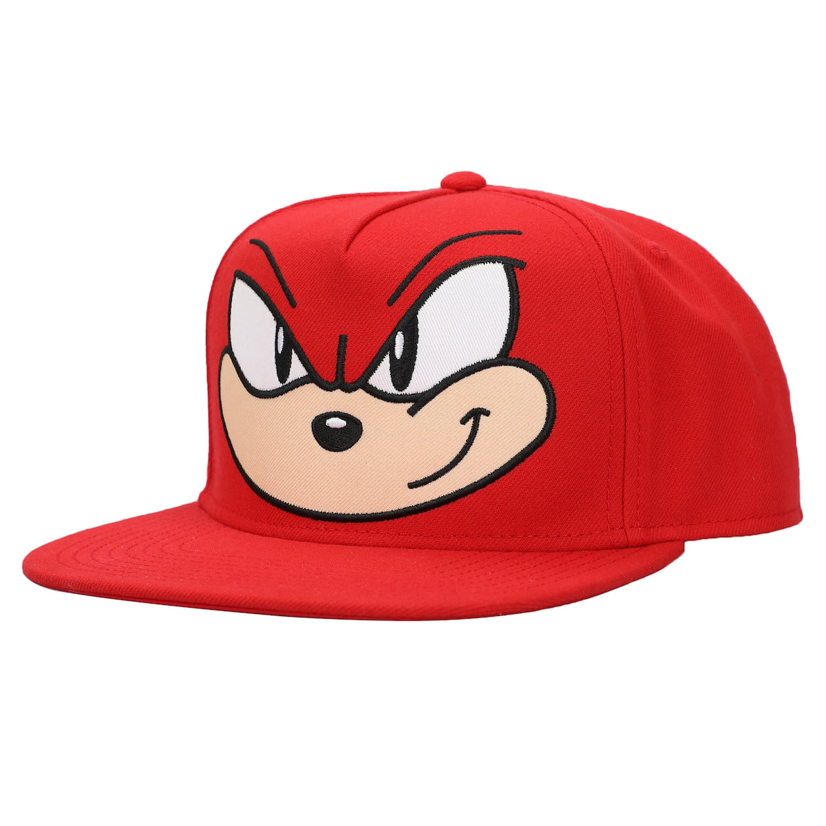 Sonic The Hedgehog Knuckles Big Face Men's Red Snapback Hat - Walmart.com