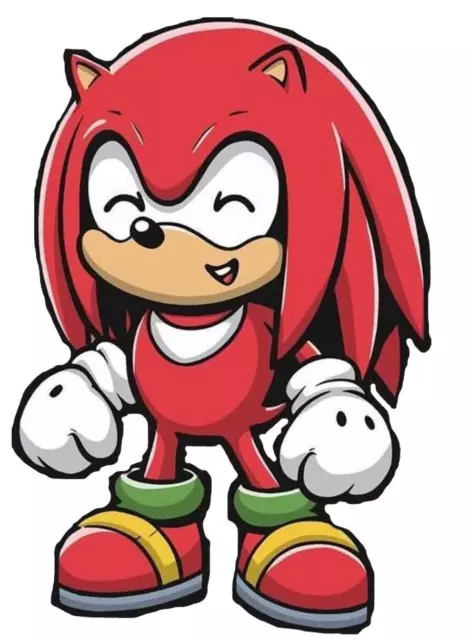 Sonic The Hedgehog Knuckles Small Stickers Phone Decal Water Bottle ...