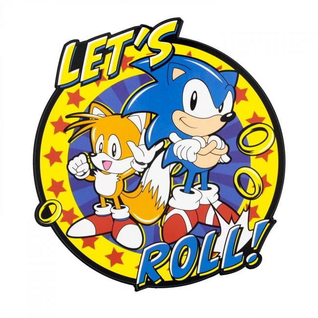 Sonic 891036 The Hedgehog Lets Roll Sticker - Walmart.com