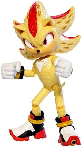 Sonic The Hedgehog Light Up Super Shadow Action Figure (No Packaging ...