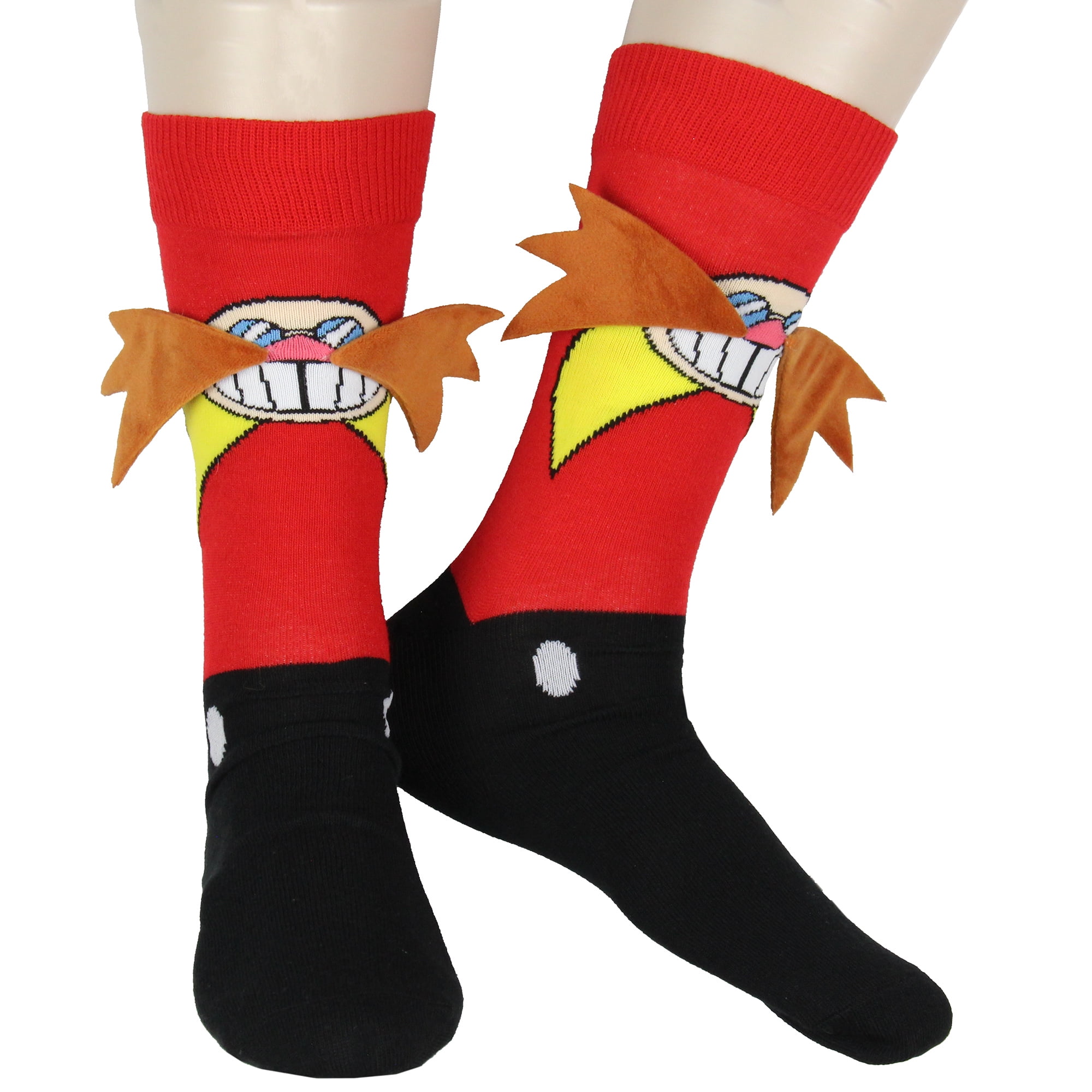 Sonic The Hedgehog Men's Classic Doctor Eggman Face with 3D Faux Fur ...