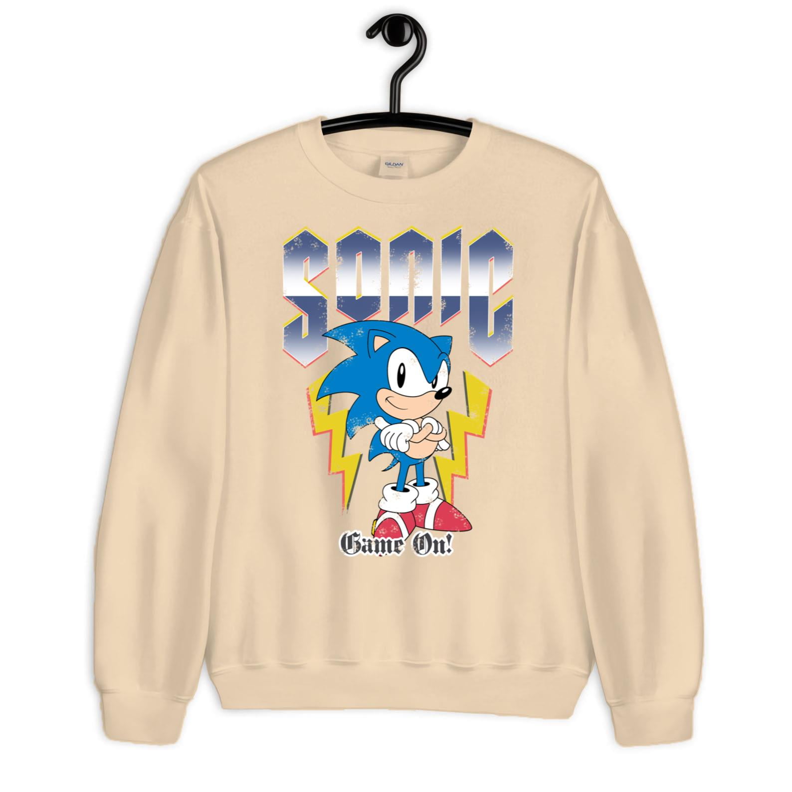 Sonic The Hedgehog Mens T-Shirt Black Game On Graphic Tee for Adults ...