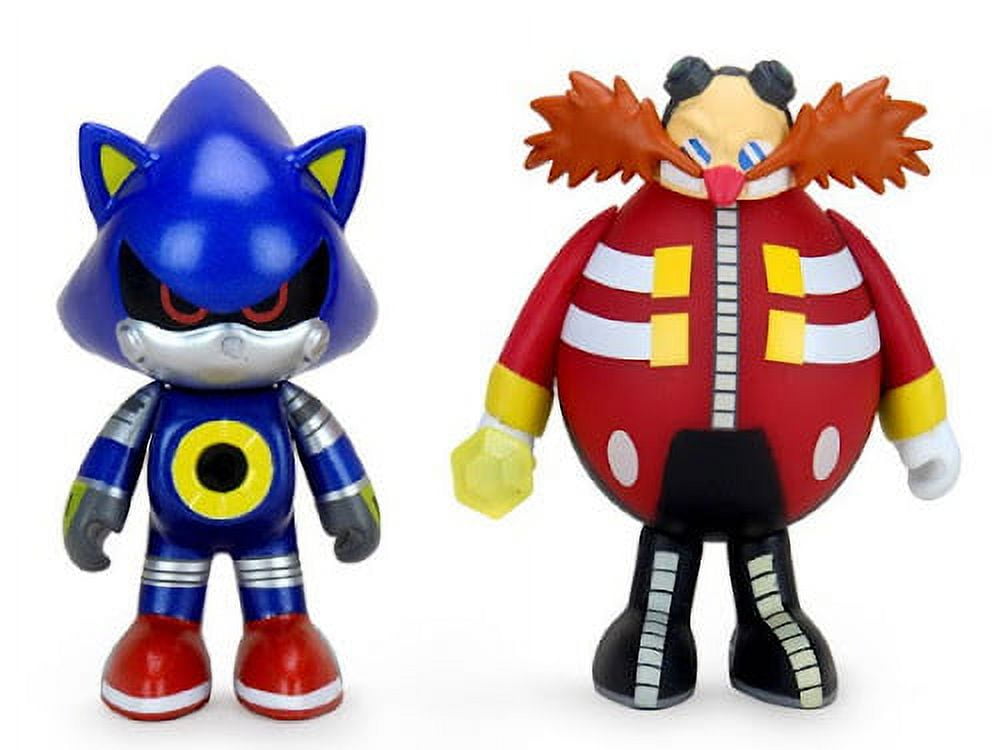 Sonic The Hedgehog Metal Sonic & Dr. Robotnik 3" Vinyl Figure Two-Pack ...