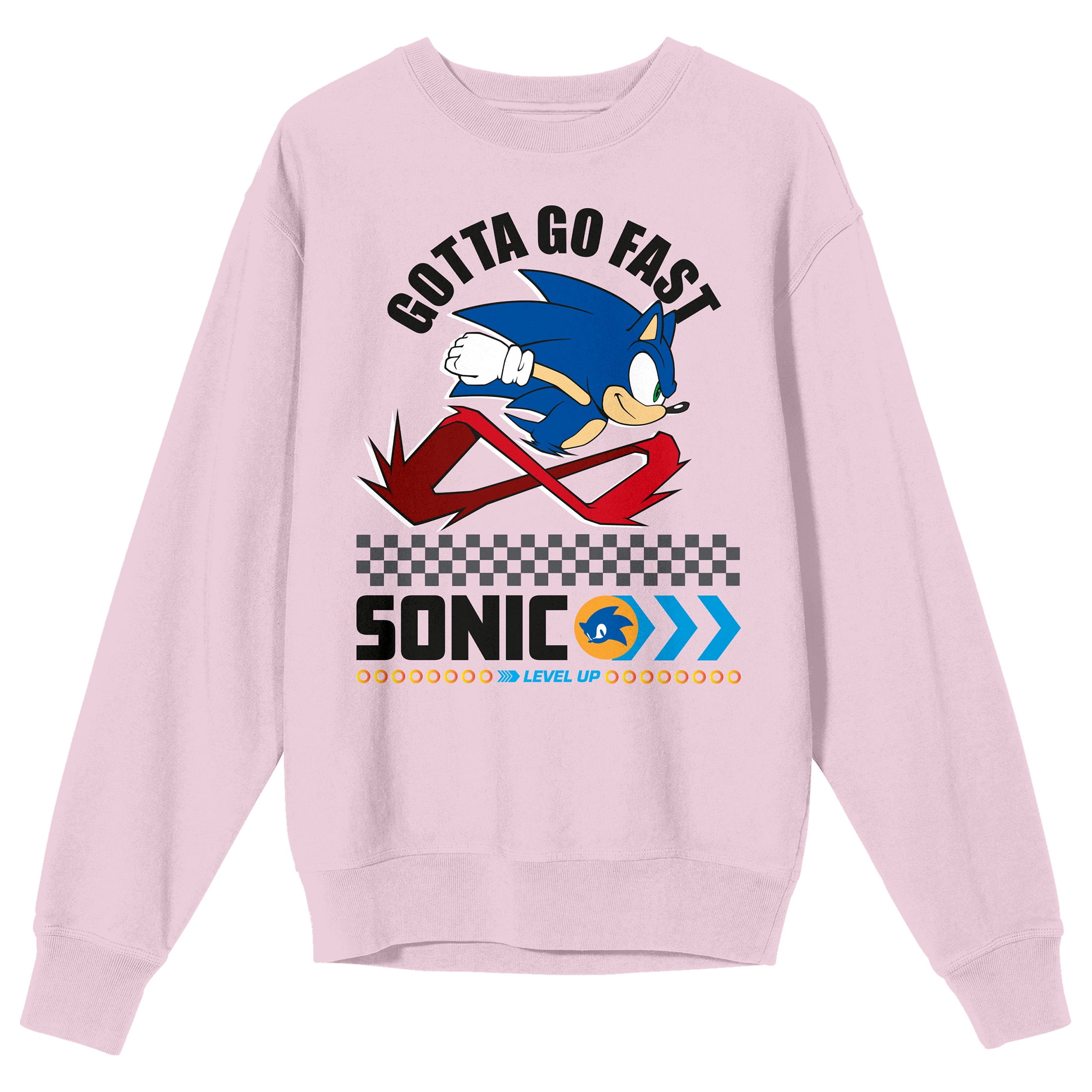 Sonic The Hedgehog Modern Gotta Go Fast Crew Neck Long Sleeve Cradle ...
