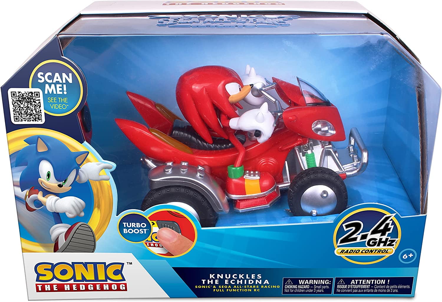 Sonic The Hedgehog NKOK Knuckles ATV R/C 2.4 (with Lights) - Walmart.com