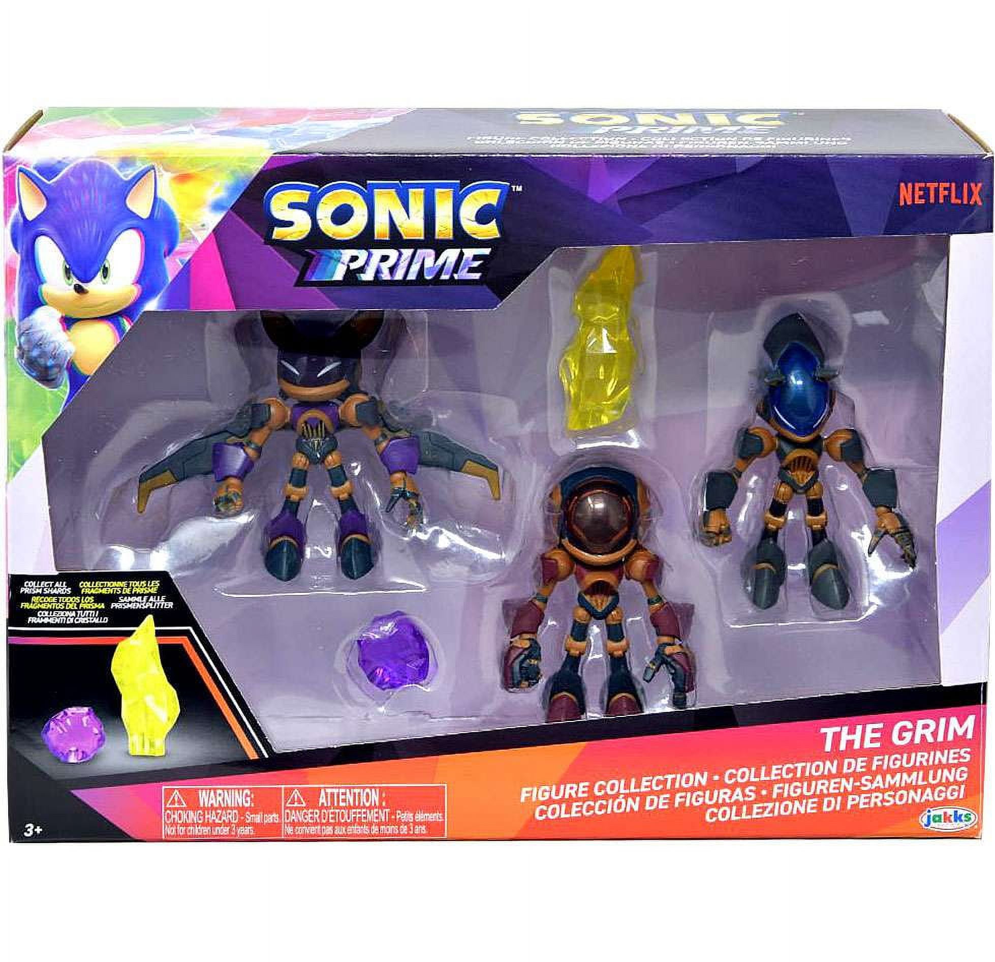 Sonic Prime Grim-Themed Mini Figure 3-Pack with Sonic, Knuckles & Rouge ...