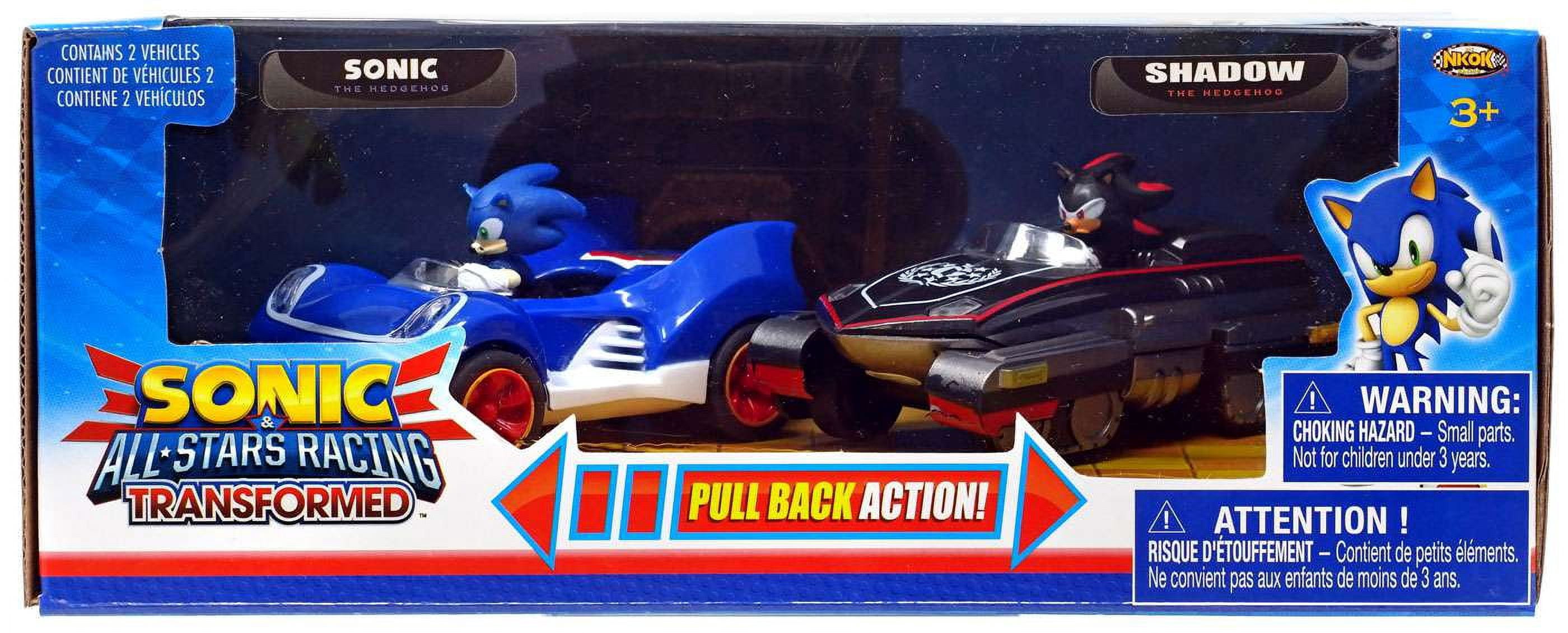 Sonic The Hedgehog Pullback Racers Sonic & Shadow Vehicle 2-Pack ...