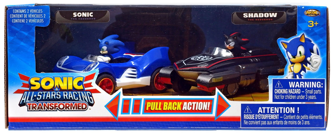 Sonic The Hedgehog Pullback Racers Sonic & Shadow Vehicle 2-Pack ...