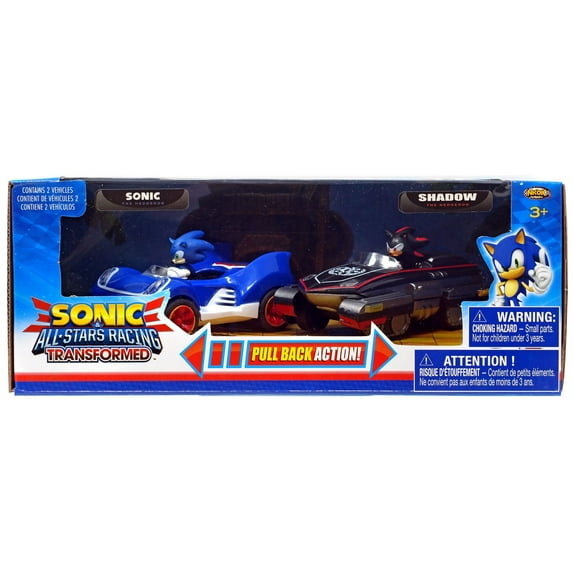 Sonic The Hedgehog Pullback Racers Sonic & Shadow Vehicle 2-Pack ...