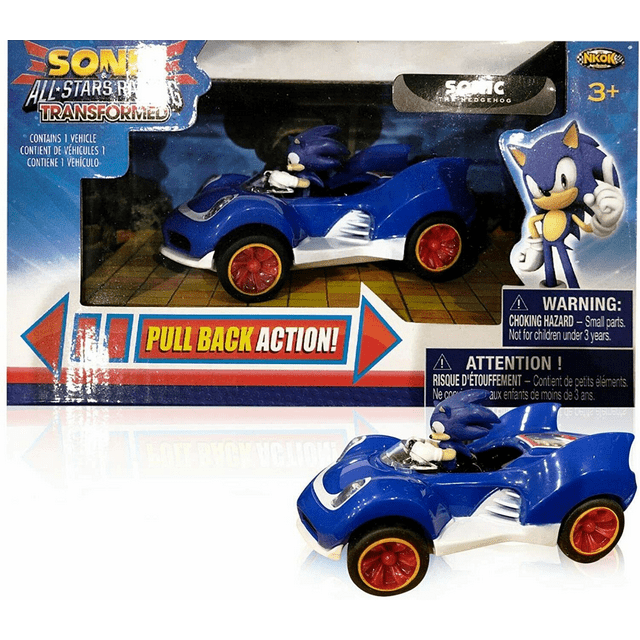 "Sonic The Hedgehog Team Racing Pull Back Action Car Toy for Kids ...