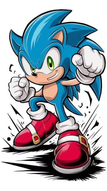 Sonic The Hedgehog Ready Stickers Phone Decal Water Bottle Stickers Car ...