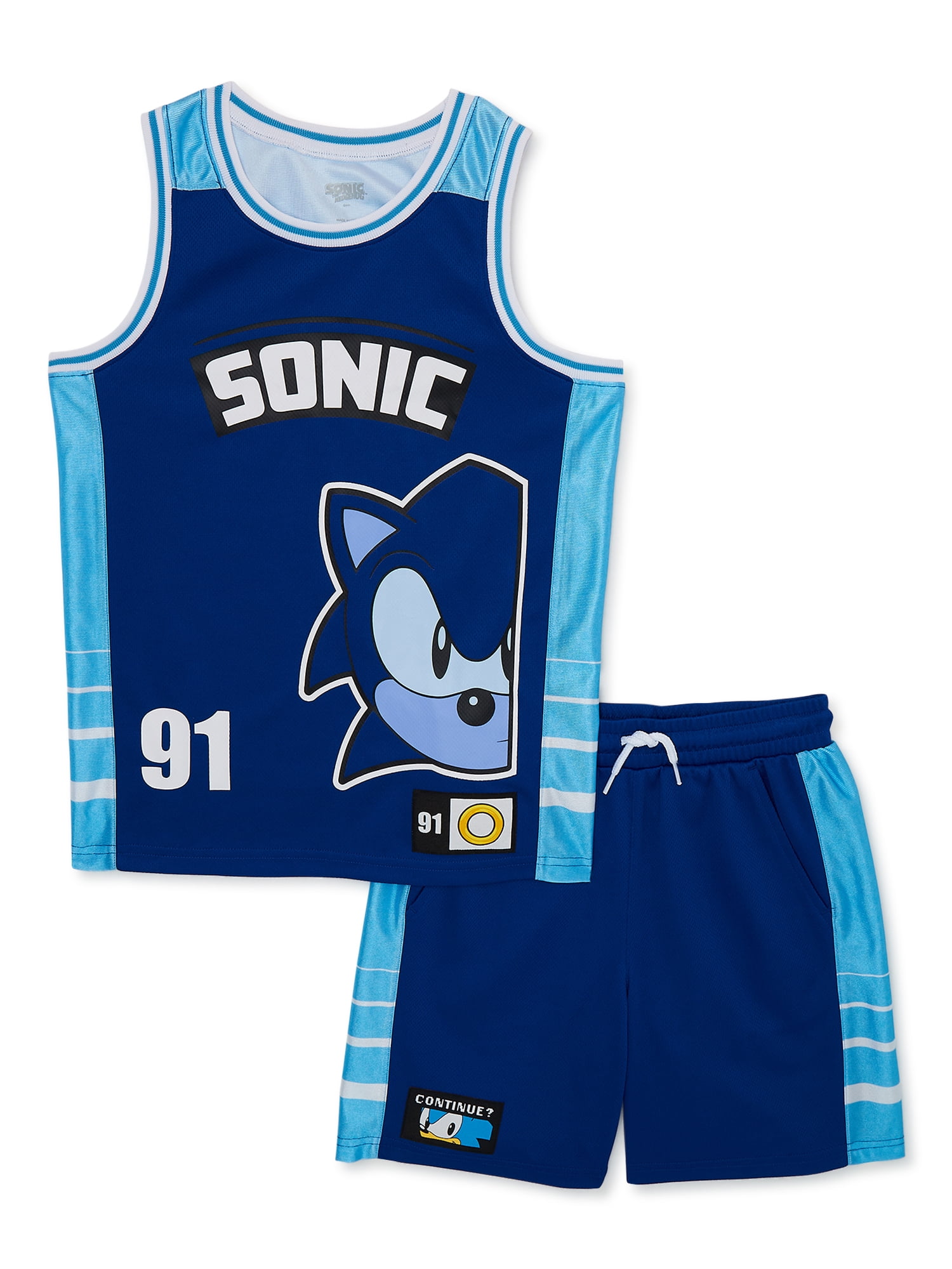 Sonic The Hedgehog Sega Sonic Hedgehog Tank Top & Shorts Outfit Set ...