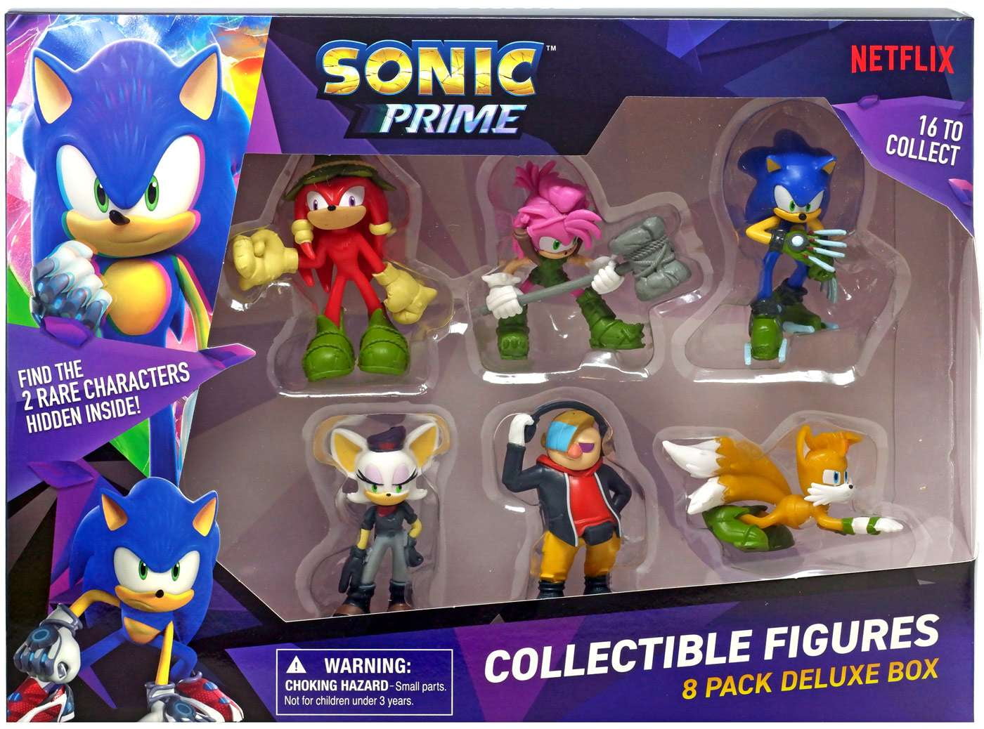 Sonic Series 1 Mini Figure 8-Pack: Sonic, Knuckles, Amy, Rouge, Dr ...