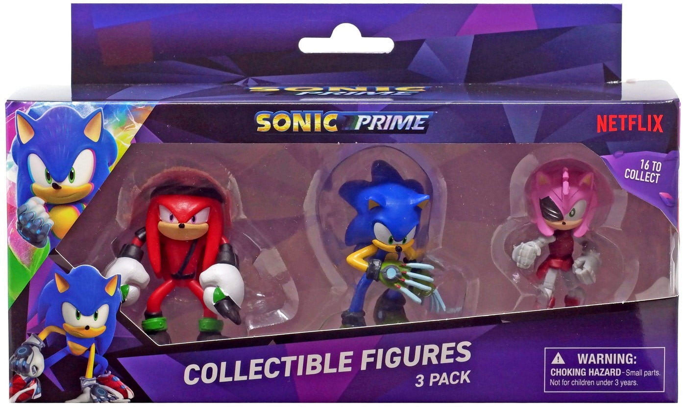 PMI Sonic The Hedgehog Series 1 Knuckles, Sonic & Metal Amy Mini Action ...