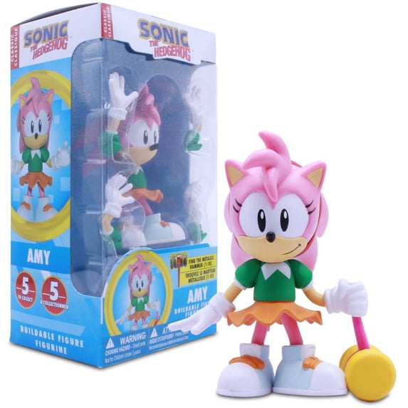 Sonic The Hedgehog Series 2 Amy Buildable Figure - Walmart.com