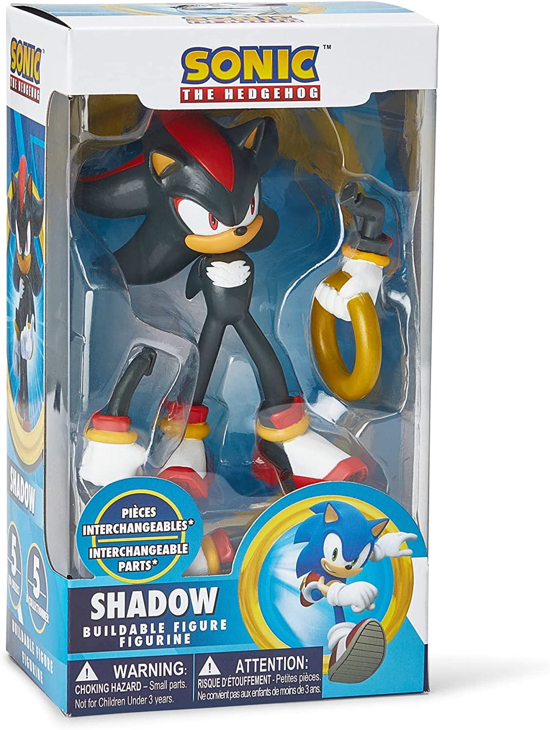 Sonic The Hedgehog Action Buildable Figure - Shadow Character with ...