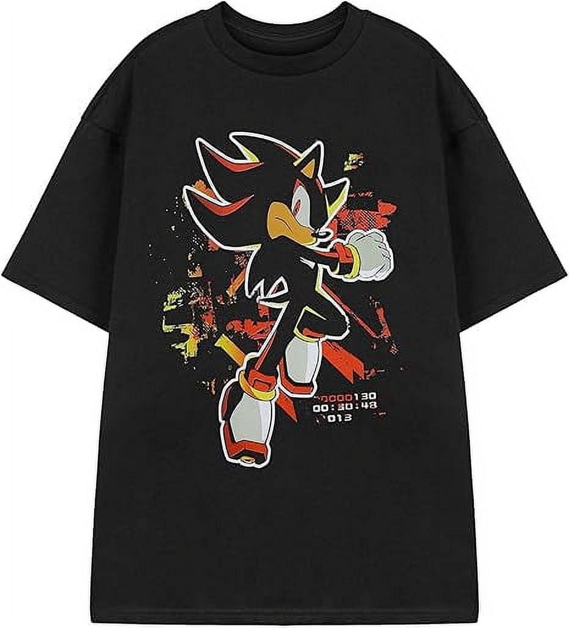 Sonic The Hedgehog Shadow Paint Mens Black Graphic Tee, - Walmart.com