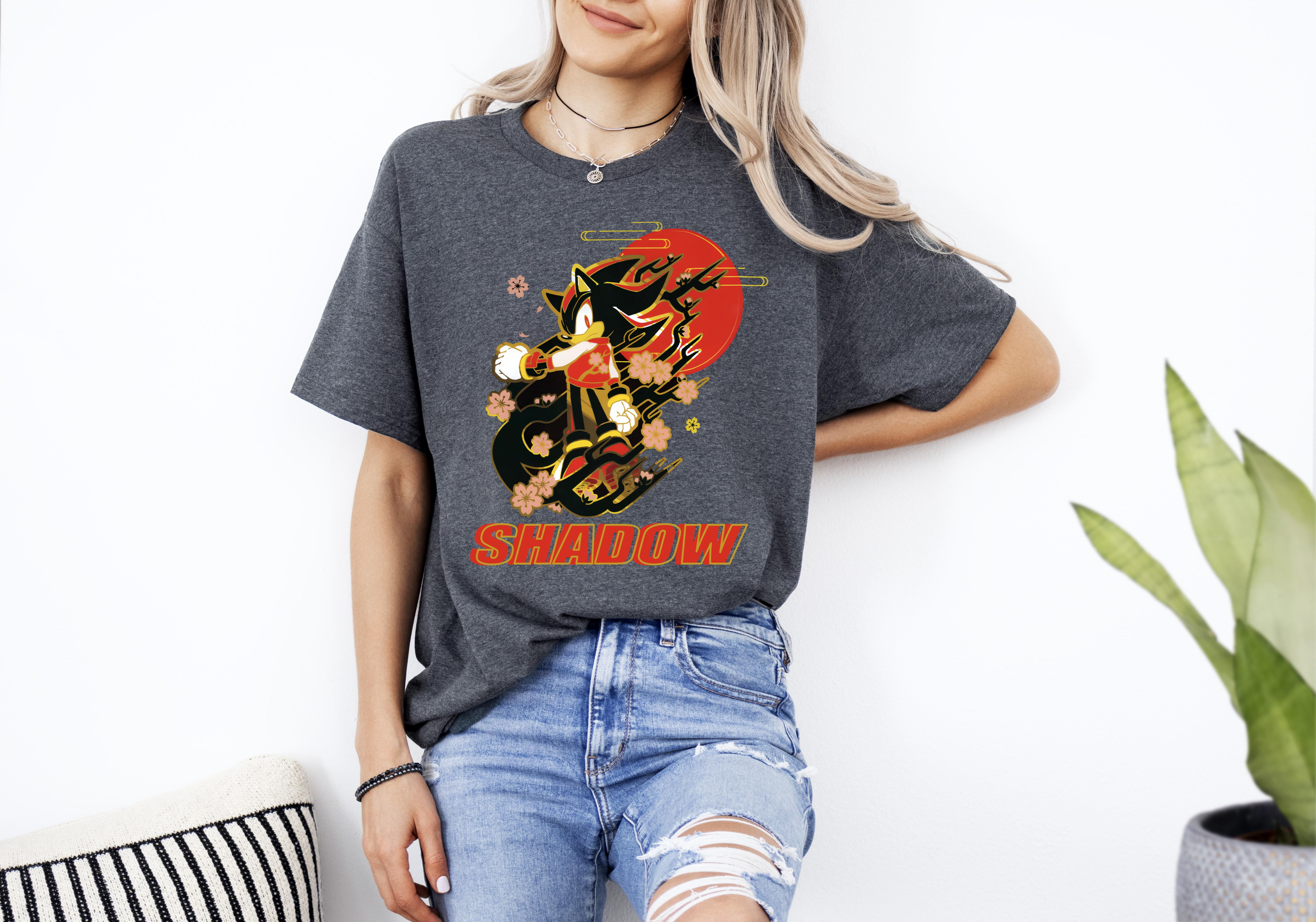 Sonic The Hedgehog Shadow Sakura Boyfriend Fit Girls UNISEX T-shirt Up ...