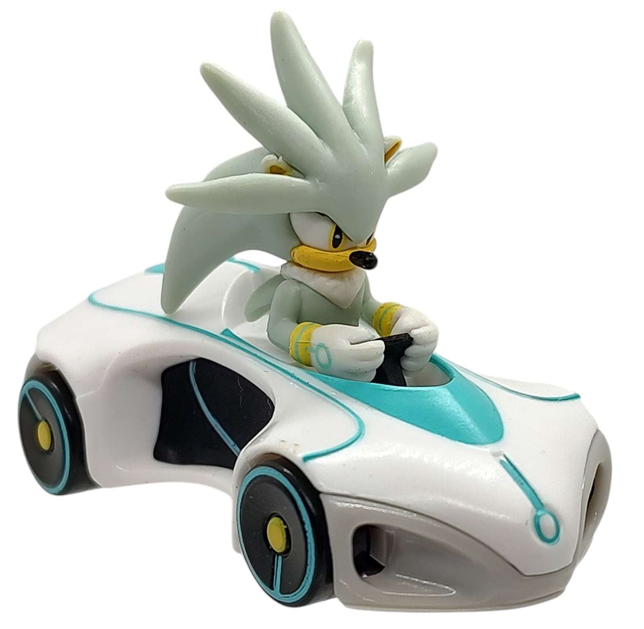 Sonic The Hedgehog Silver Diecast Car (Lightron) (No Packaging ...