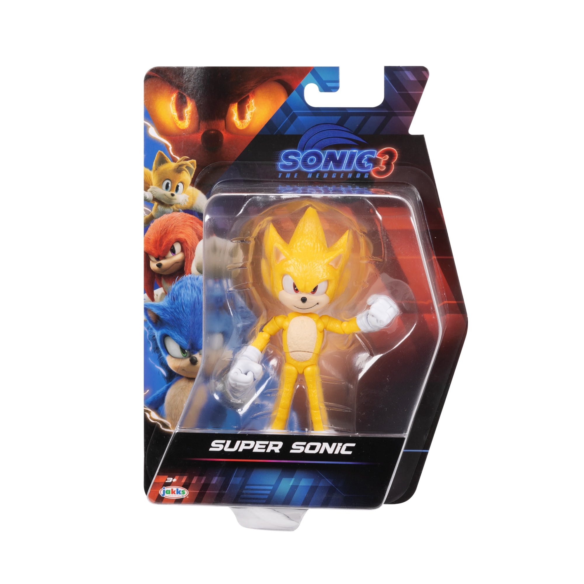Sonic The Hedgehog 3 Movie 5 Inch Super Sonic Action Figure 20 Points Of Articulation Walmart