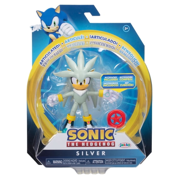Sonic The Hedgehog - Articulated Silver Action Figure, 4inch - Walmart.com