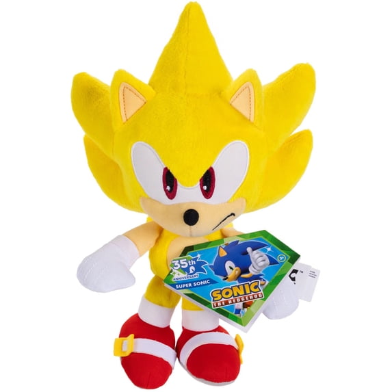 Sonic The Hedgehog Basic Super Sonic Plush - Walmart.com