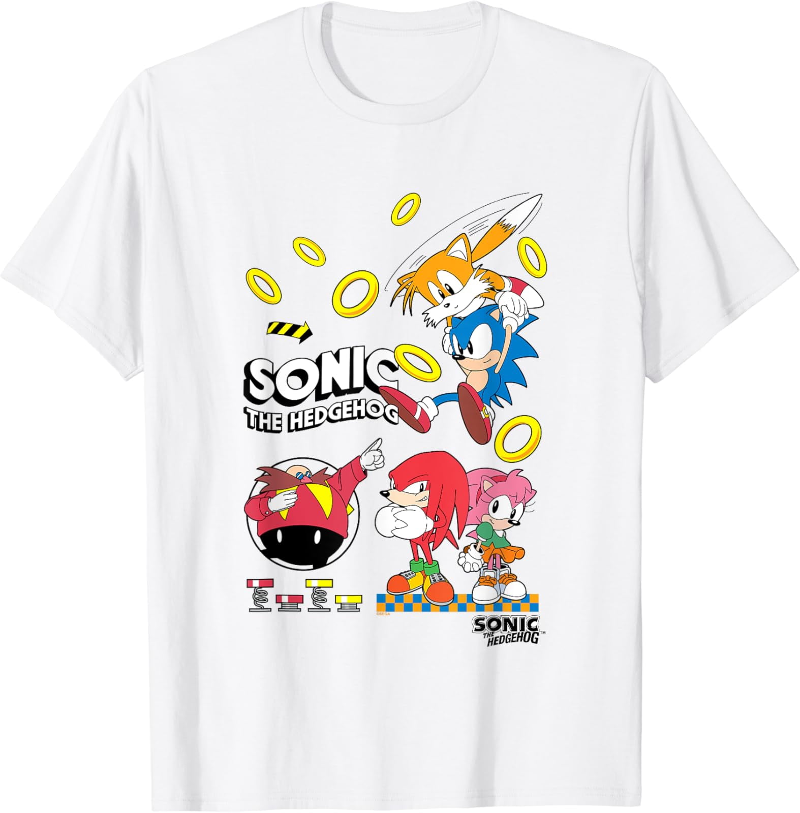 Sonic The Hedgehog Sonic And Friends Vs Dr. Eggman T-Shirt - Walmart.com