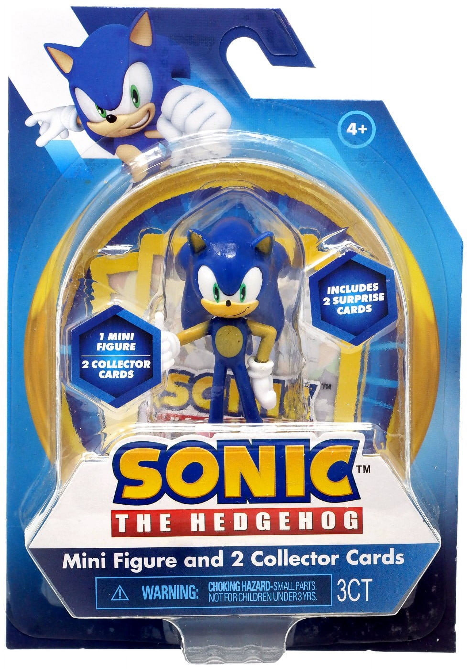Sonic The Hedgehog Sonic Mini Figure & 2 Collector Cards - Walmart.com