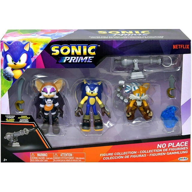 Sonic The Hedgehog Sonic Prime Sonic, Sails Tails & Batten Rouge Mini ...