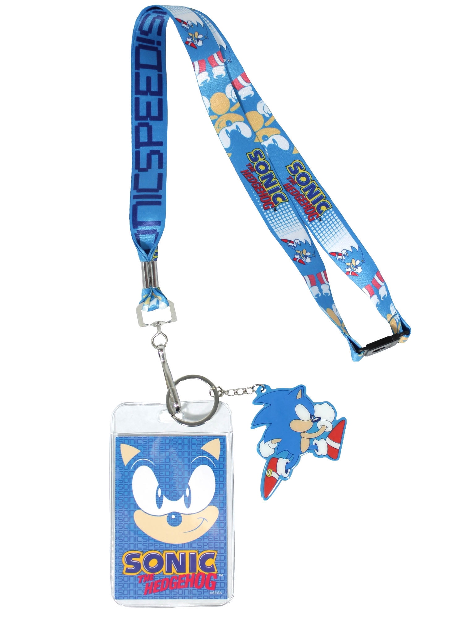 Sonic The Hedgehog Sonic Speed Breakaway Lanyard ID Badge Holder w ...