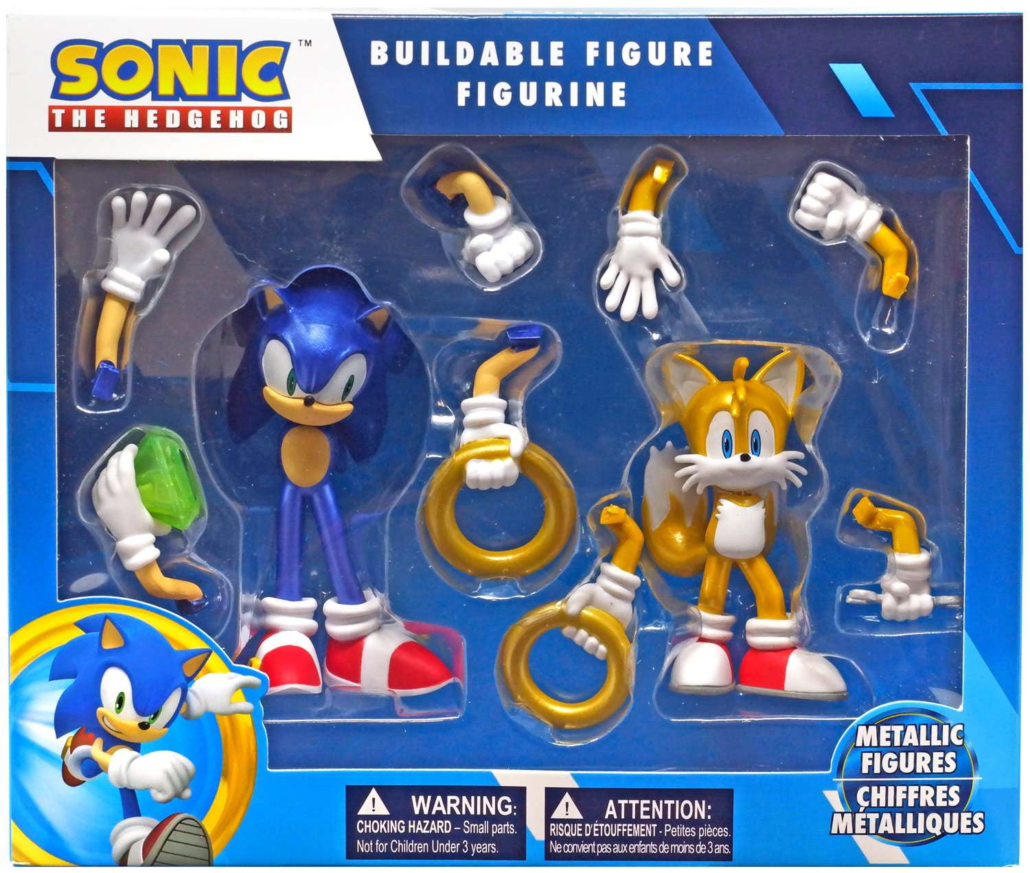 SONIC ACTION FIGURE METALLIC SONIC/TAILS - Walmart.com