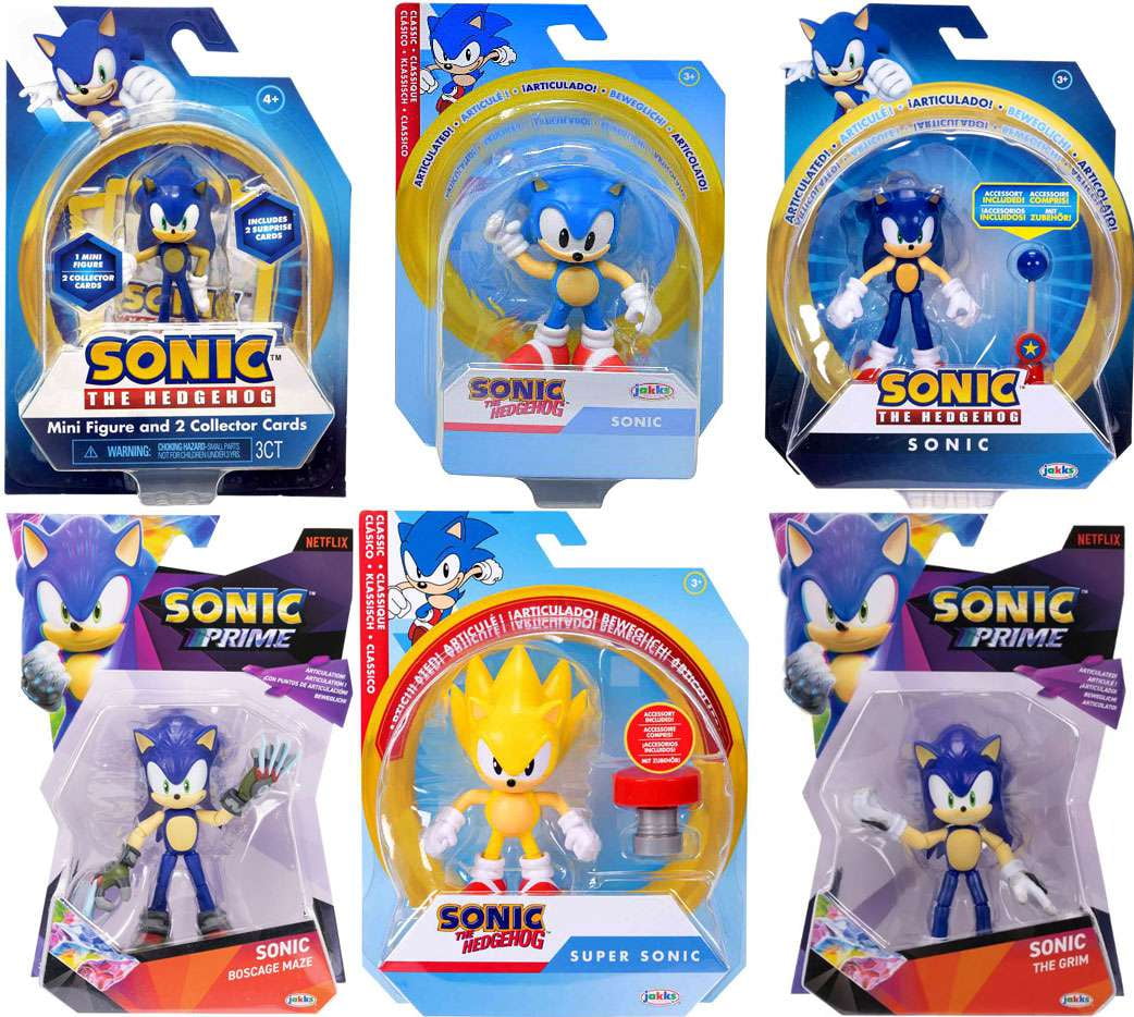 Sonic The Hedgehog Sonic Ultimate Bundle Set of 6 Action Figures ...
