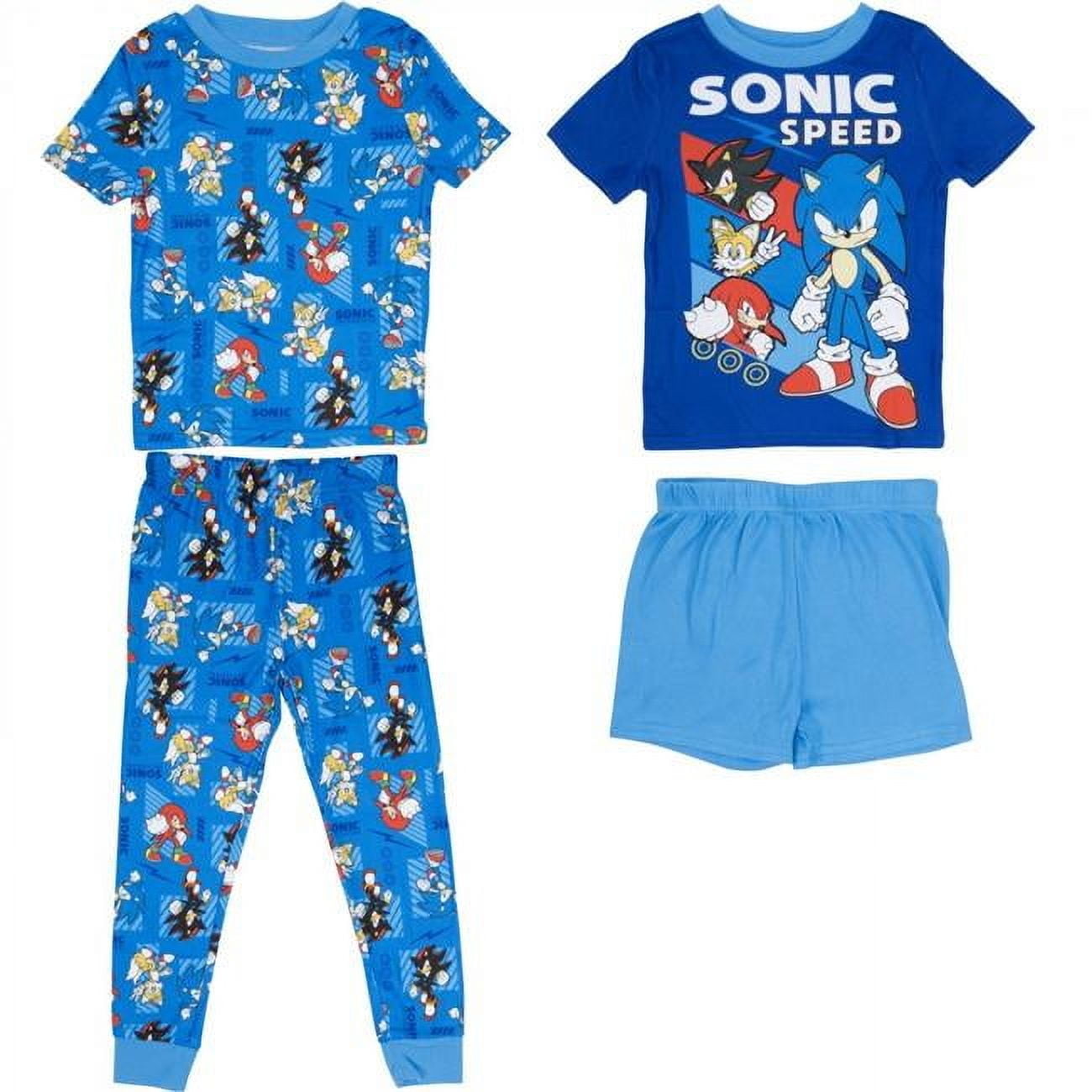 Sonic 885062-size8 The Hedgehog Speed Boys Pajama Set - Size 8 - 4 ...