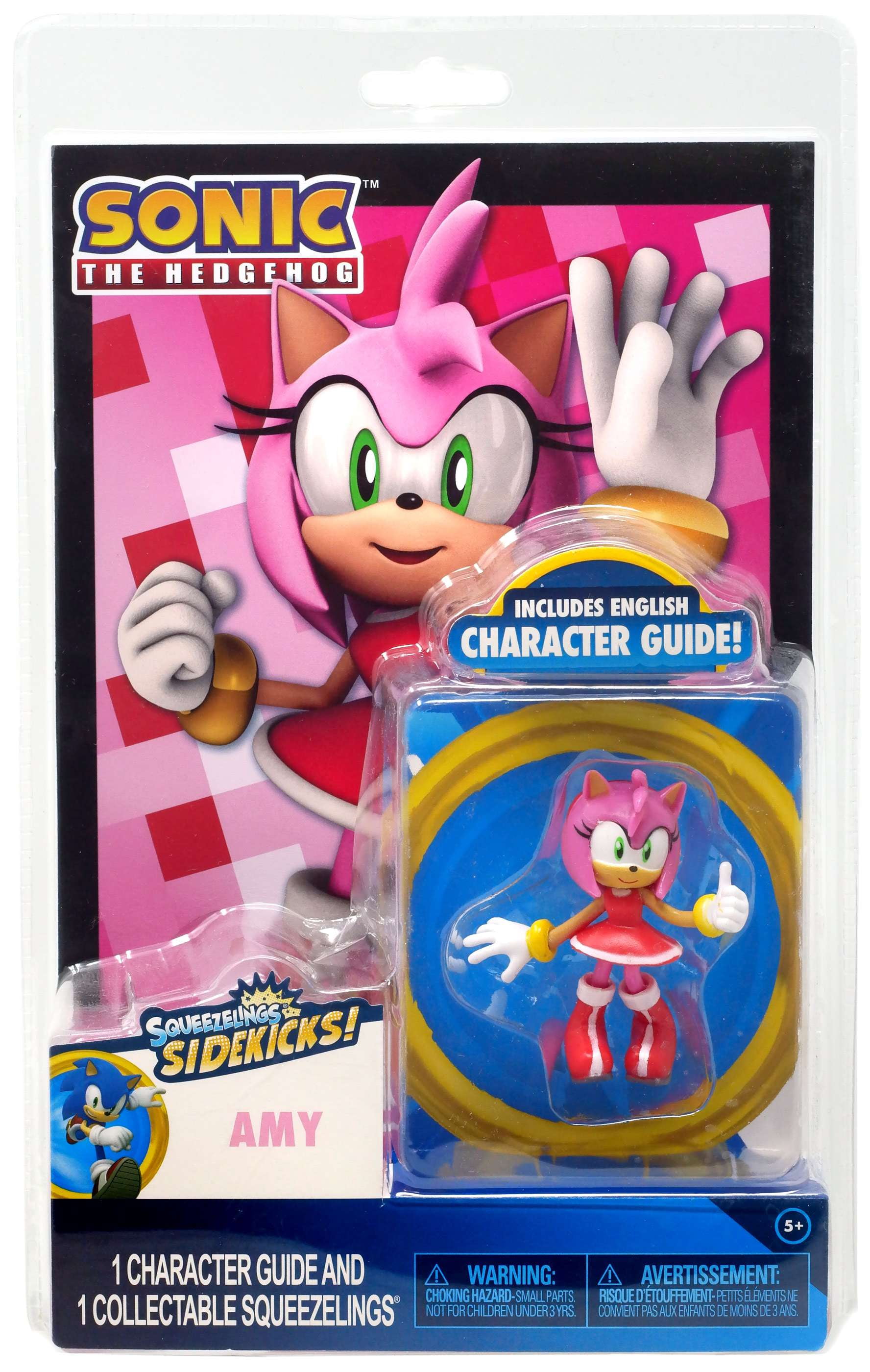 Sonic The Hedgehog Squeezelings Sidekicks! Amy Figure & Character Guide ...