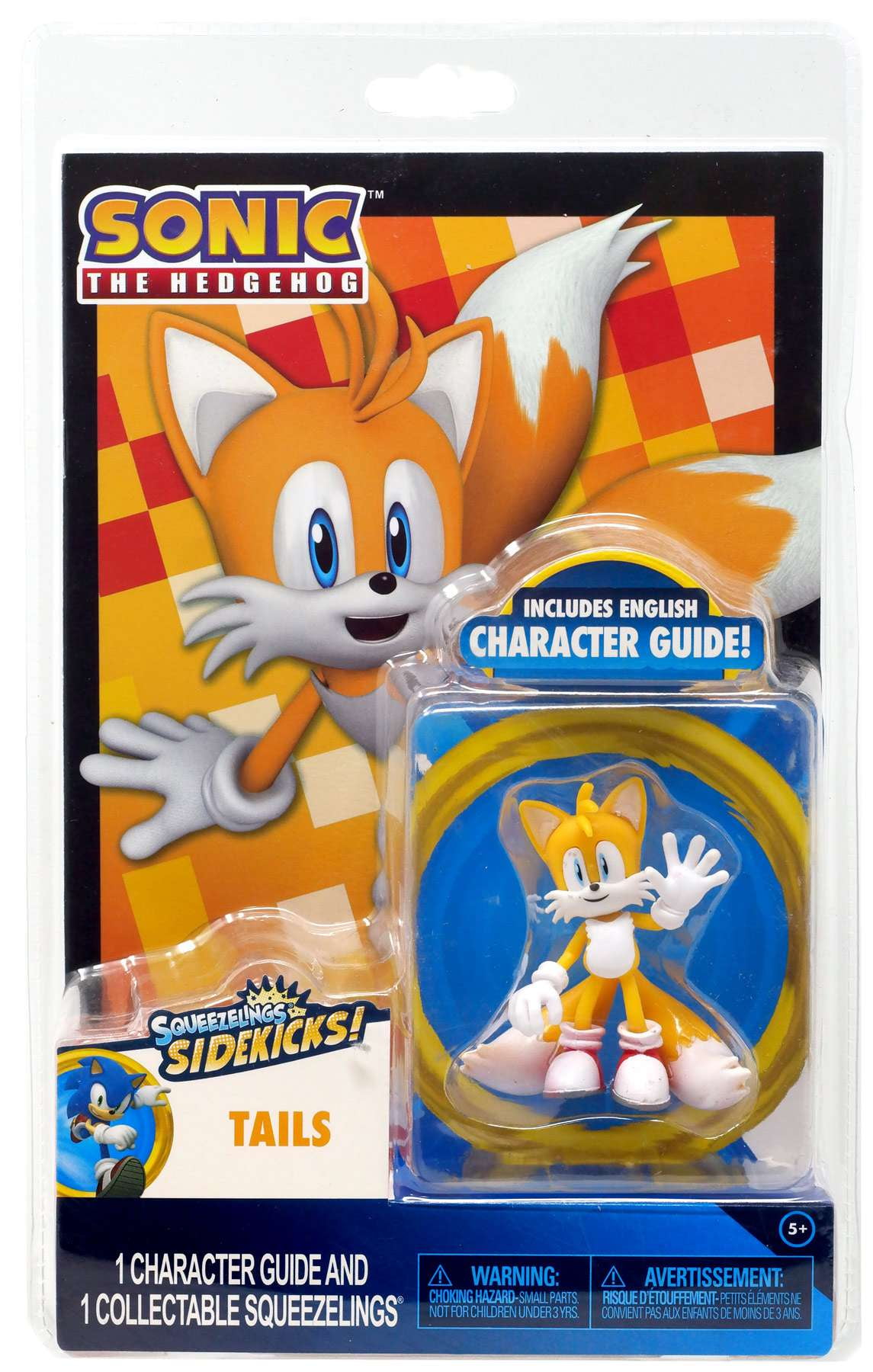 Sonic The Hedgehog Squeezelings Sidekicks! Tails Figure & Character ...