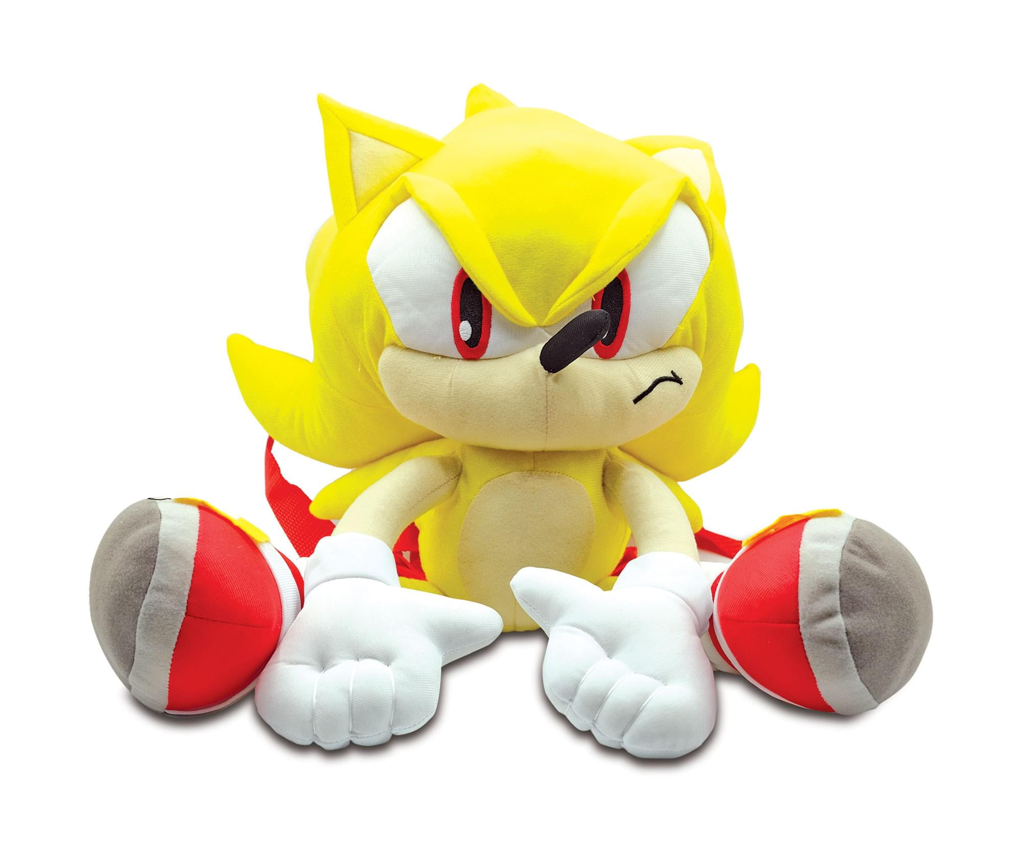 Sonic The Hedgehog Super Sonic 18 Inch Plush Backpack - Walmart.com