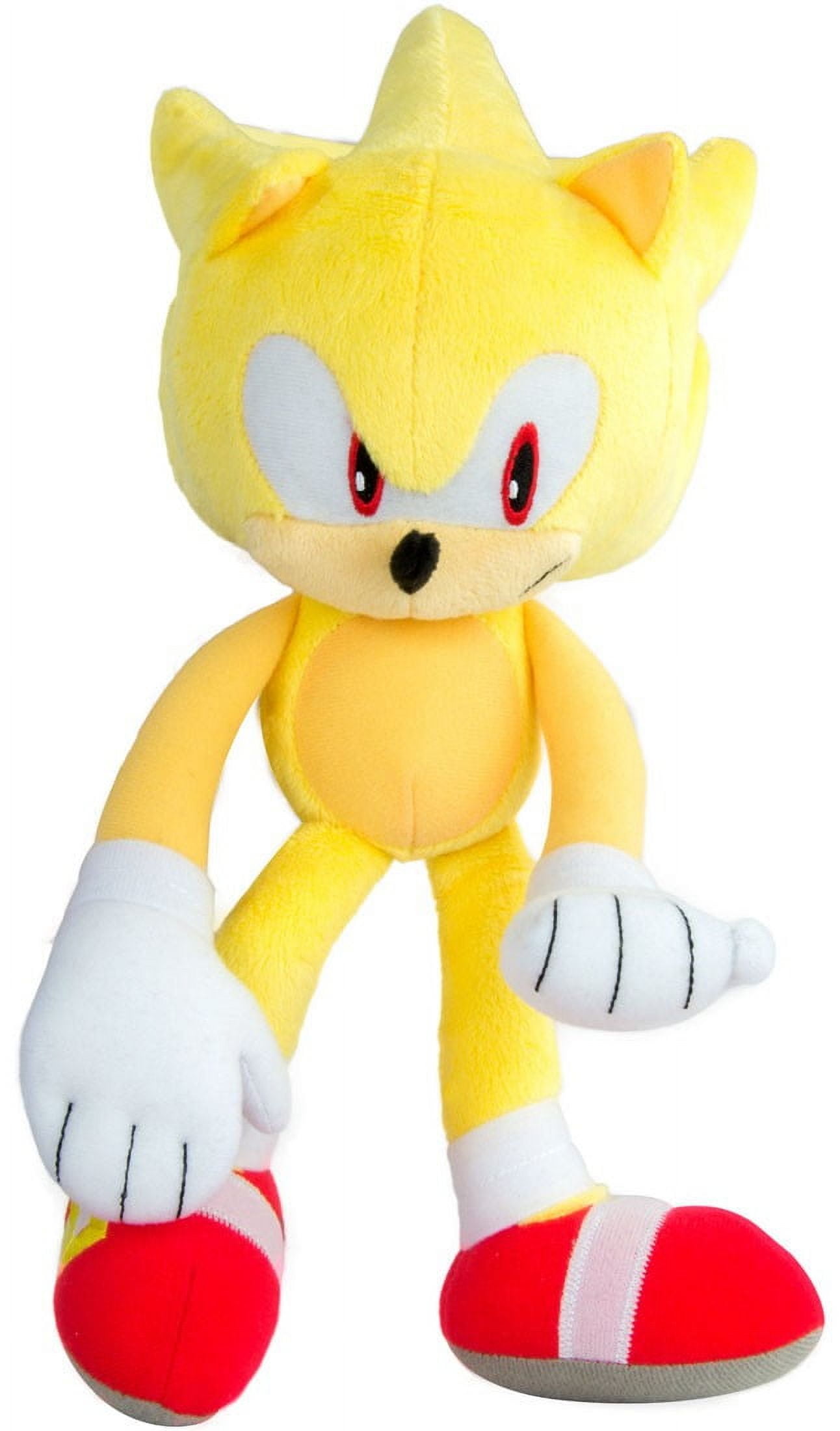 TOMY Sonic The Hedgehog Super Sonic Plush, Soft Stuffed Toy, PP Cotton ...