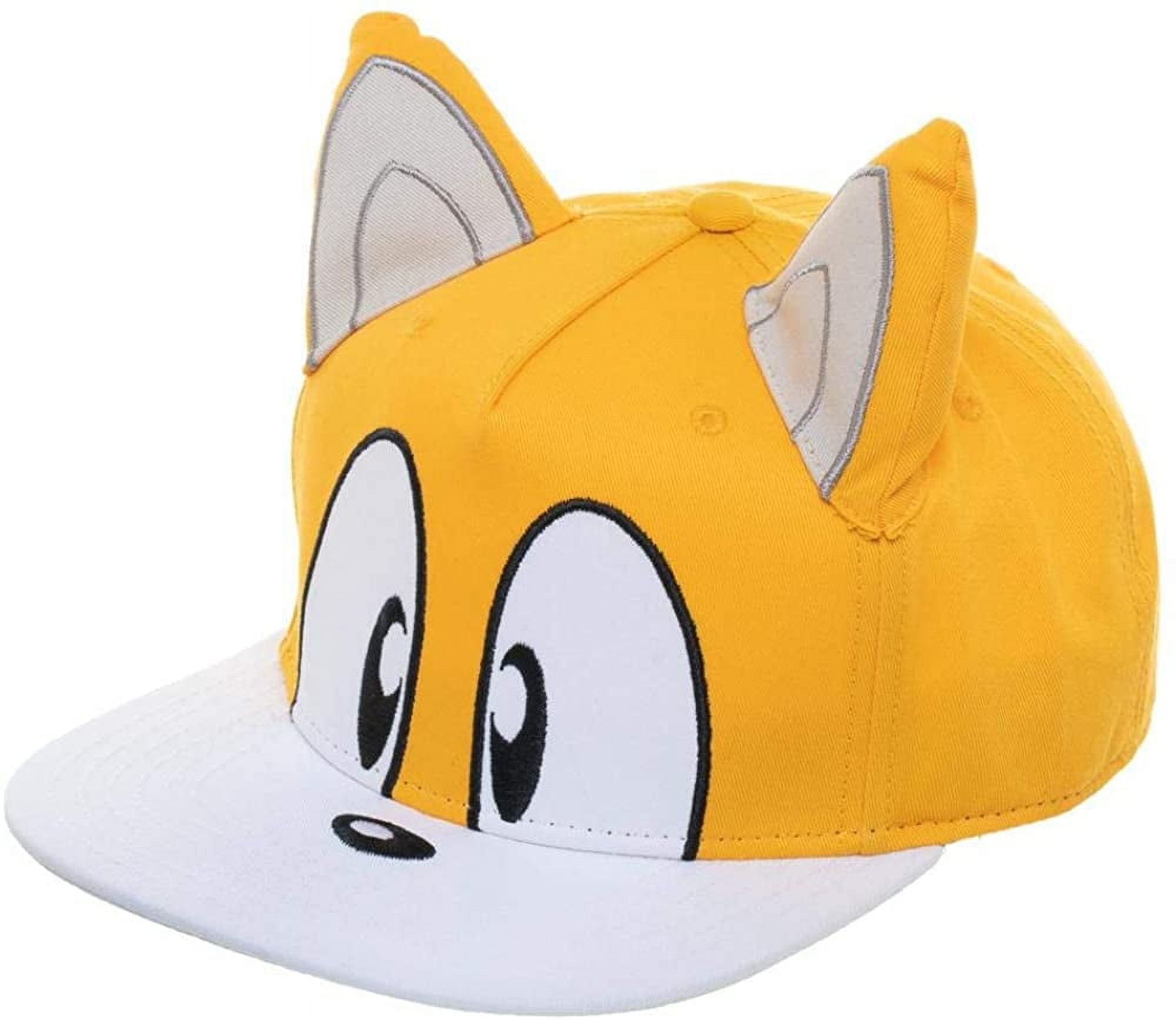 Sonic The Hedgehog Tails Big Face Snapback Hat - Walmart.com