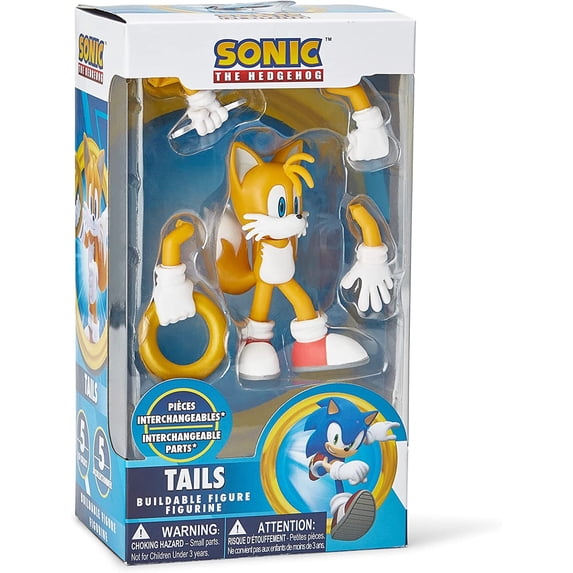 Sonic The Hedgehog Articulated Buildable Action Figure - Tails, Shadow ...