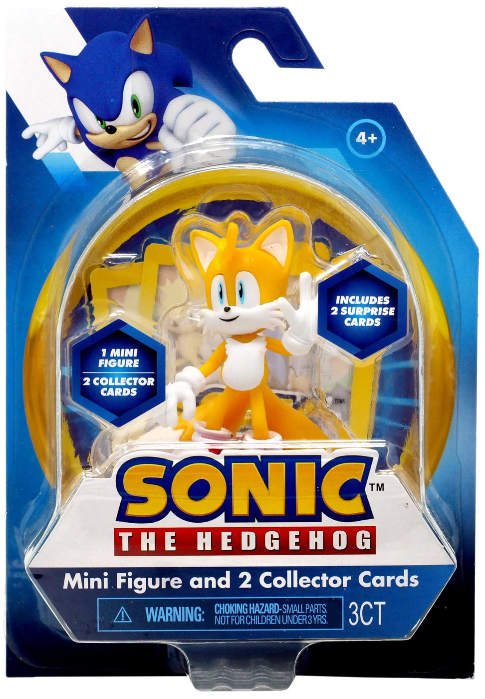 Sonic The Hedgehog Tails Mini Figure & 2 Collector Cards - Walmart.com