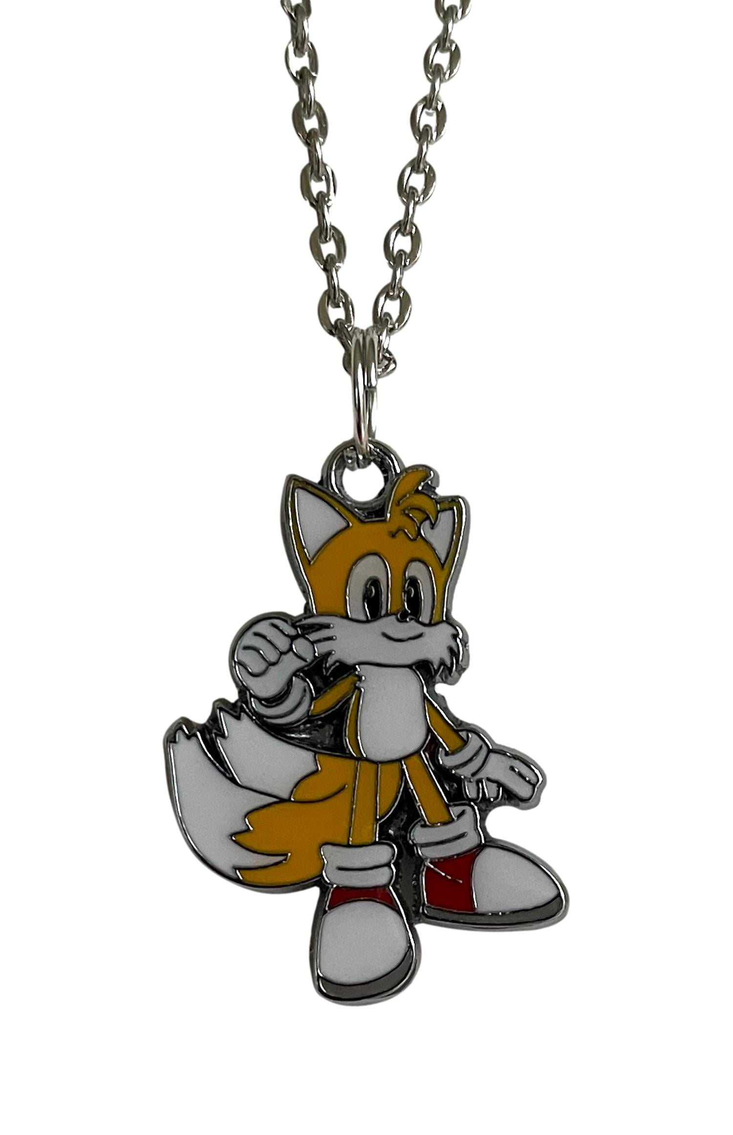 Sonic The Hedgehog Tails Necklace Miles Charm Pendant - Walmart.com