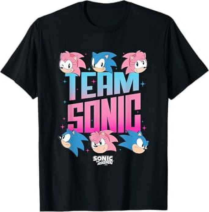 Sonic The Hedgehog Team Sonic Amy Rose Retro Logo T-Shirt - Walmart.com
