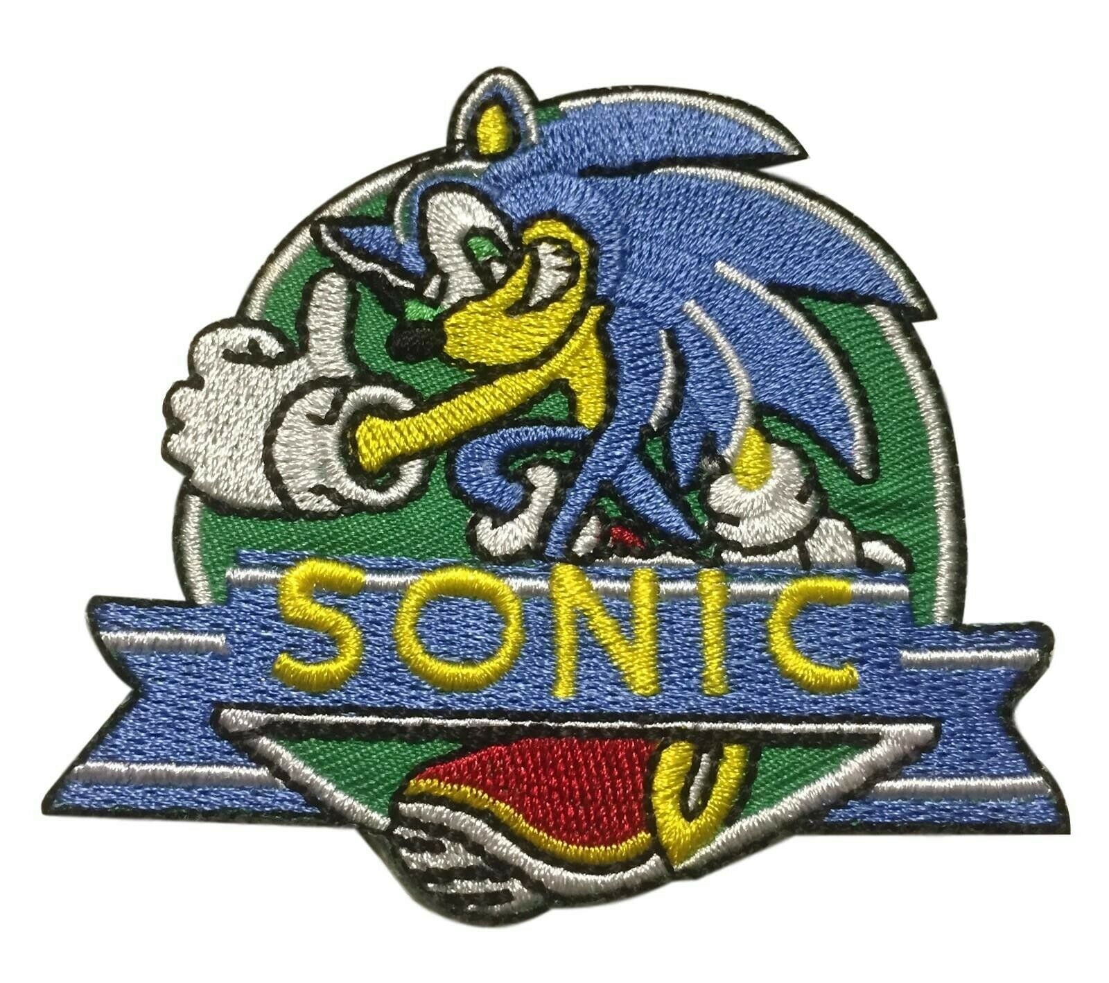 Sonic The Hedgehog Thumbs Up 2 3/4" Tall Embroidered Iron On Patch ...