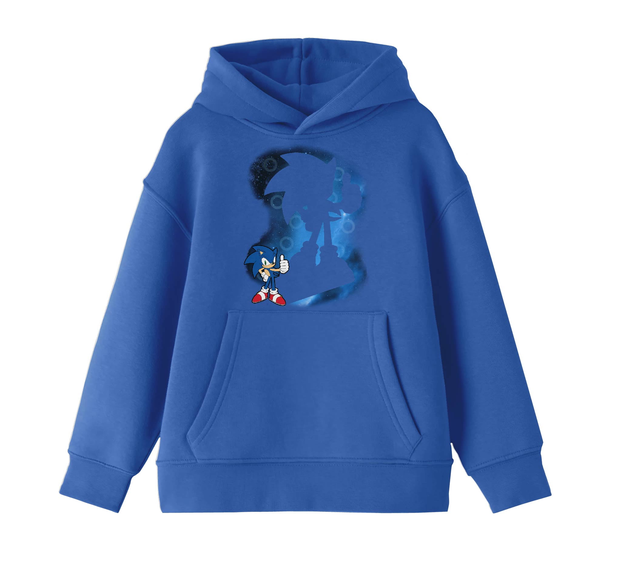 Sonic The Hedgehog Thumbs Up Sonic Shadow Youth Royal Blue Sweatshirt ...