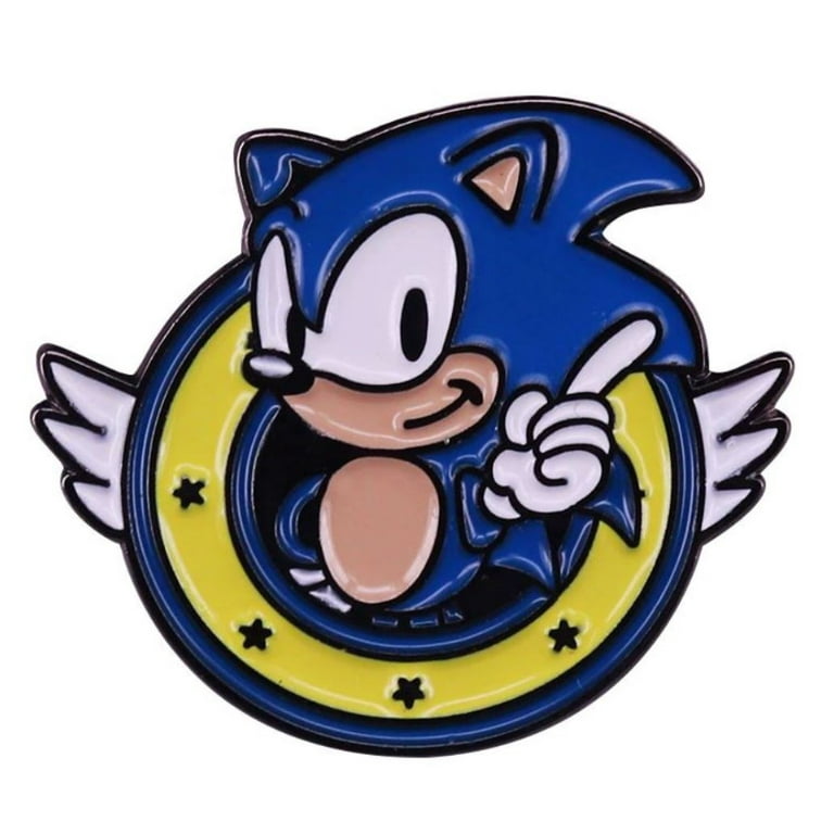 Sonic The Hedgehog With Wings Inch Wide Enamel Metal Pin