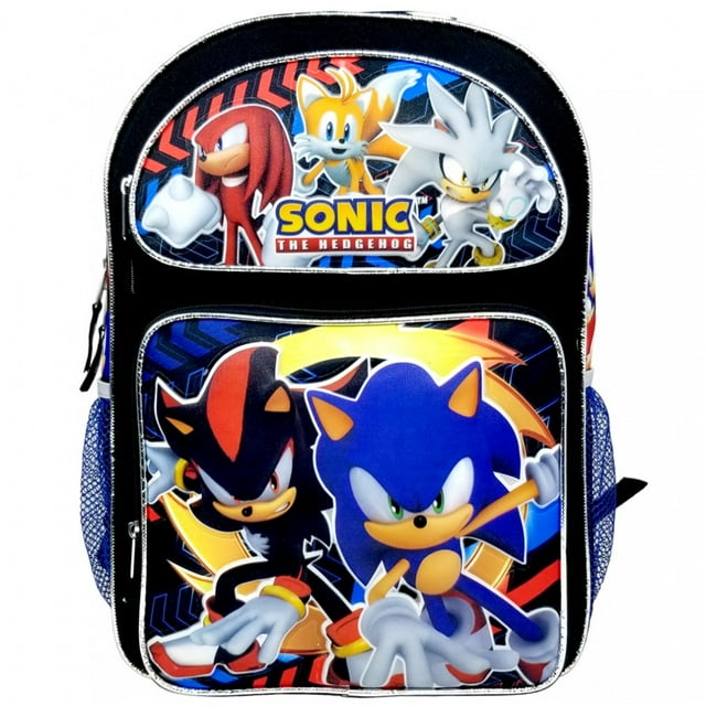 Sonic The Hedgehog by Sonic the Hedgehog Unisex Large Backpack, Blue ...