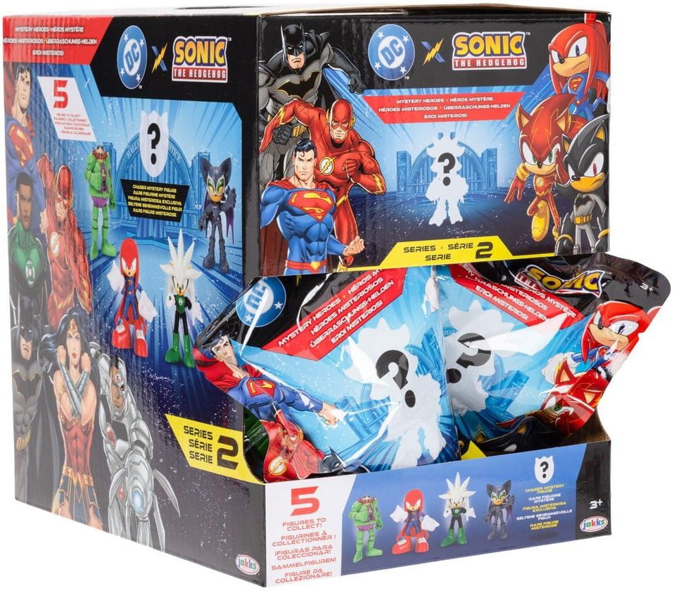 Sonic The Hedgehog x DC Series 2 Mystery Heroes Box (12 Packs ...